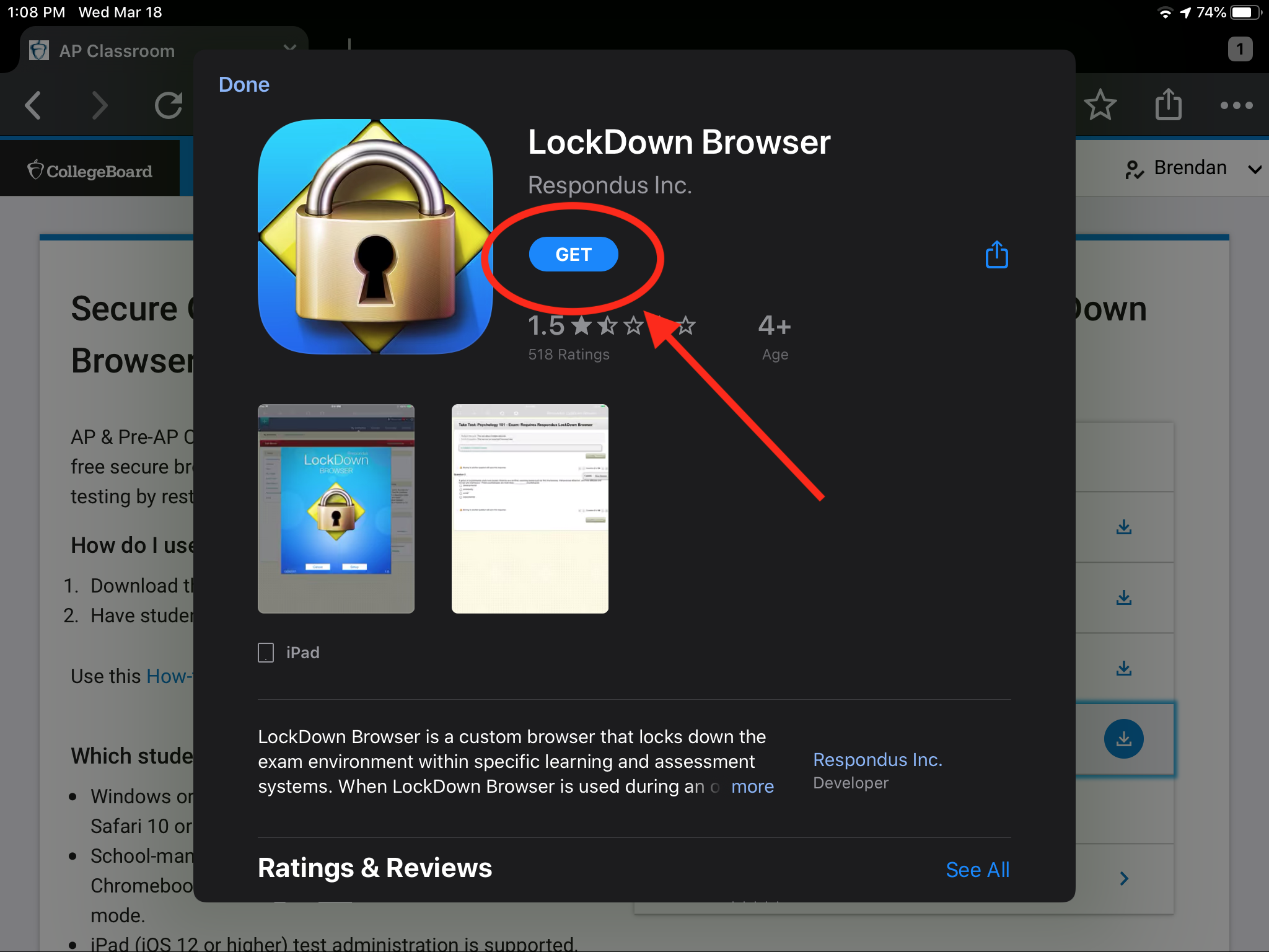 How To Install LockDown Browser for AP Archbishop Mitty High School